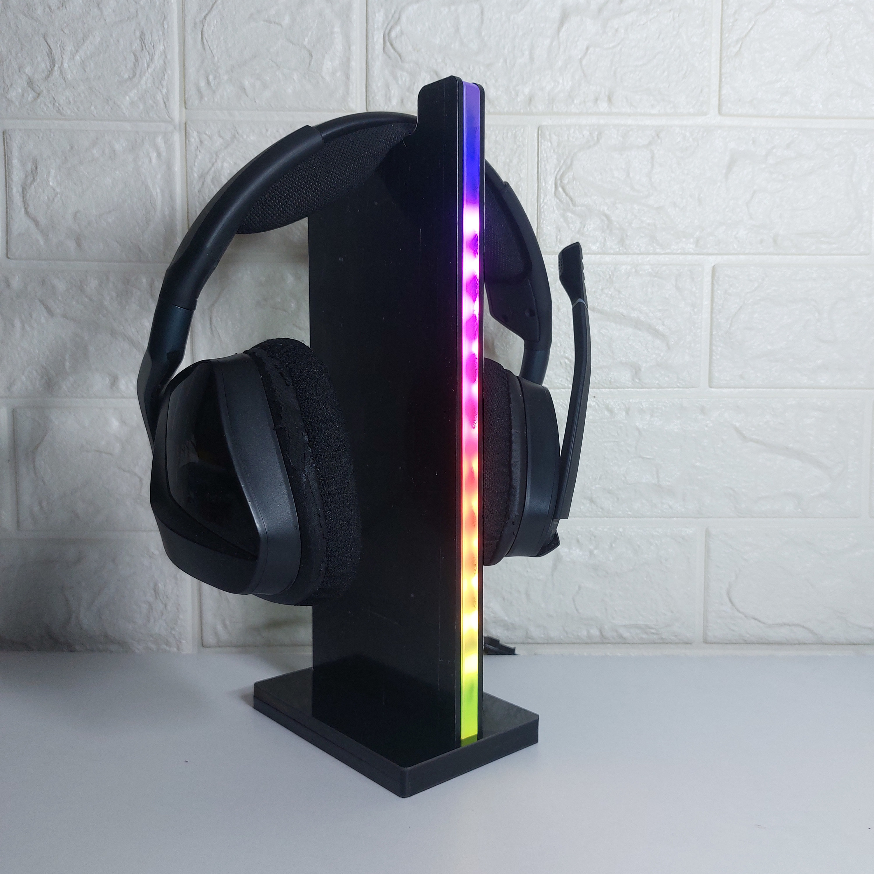 Acrylic RGB Lighted Headphone Stand Gaming Headphone Stand - Etsy