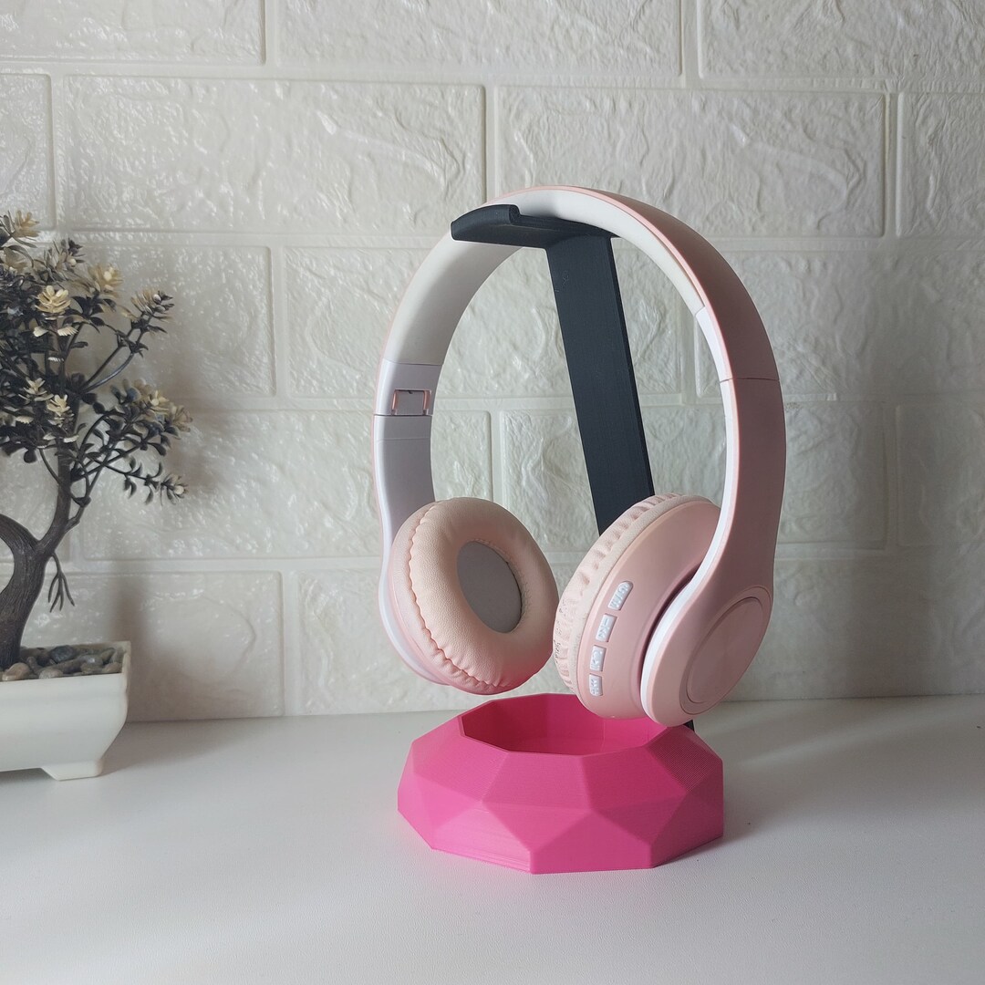 Gamer Girl Headphone Stand, 3d Headphone Stand, Pink Headphone Stand ...