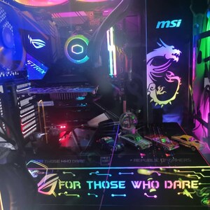 Gaming Computer RGB PSU Shroud Cover, Custom Design Psu Plate, Game Pc ...