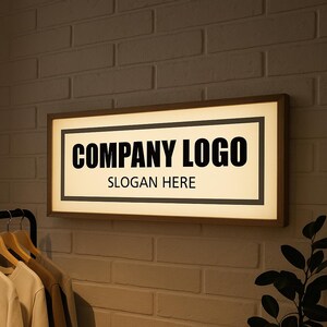 Custom Business Logo Light Box,personalized Wooden Light Box,company ...