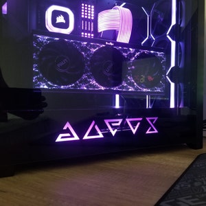 Personalized Gaming Computer RGB Plate,gaming Pc Mods, Custom Pc RGB ...