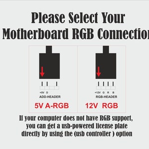 Personalized Gaming Computer RGB Plate,gaming Pc Mods, Custom Pc RGB ...