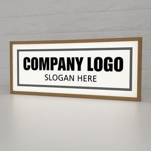 Custom Business Logo Light Box,personalized Wooden Light Box,company ...