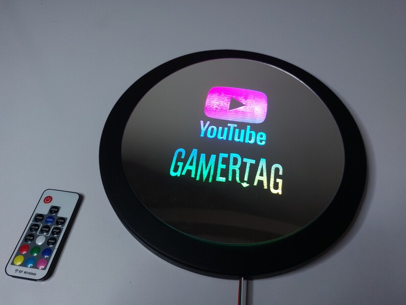 Custom Logo Gamertag Sign Mirrored Gamertag Gamertag Wall - Etsy