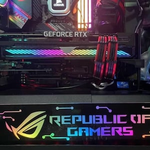 Gaming Computer RGB PSU Shroud Cover, Custom Design Psu Plate, Game Pc ...