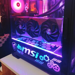 Personalized Gaming Computer RGB Plate,gaming Pc Mods, Custom Pc RGB ...