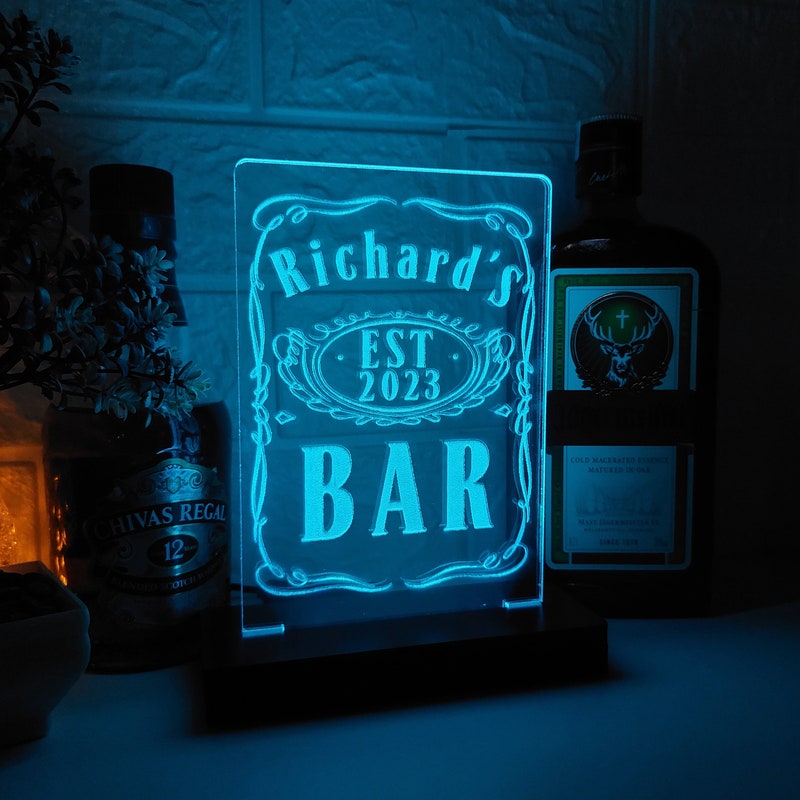Lighted Bar Sign - Etsy
