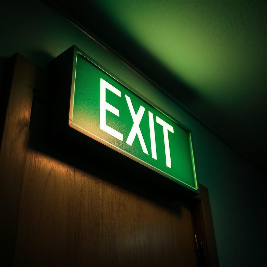 Exit Sign Light Box, Emergency Exit Sign, Fire Exit, Workplace Exit ...