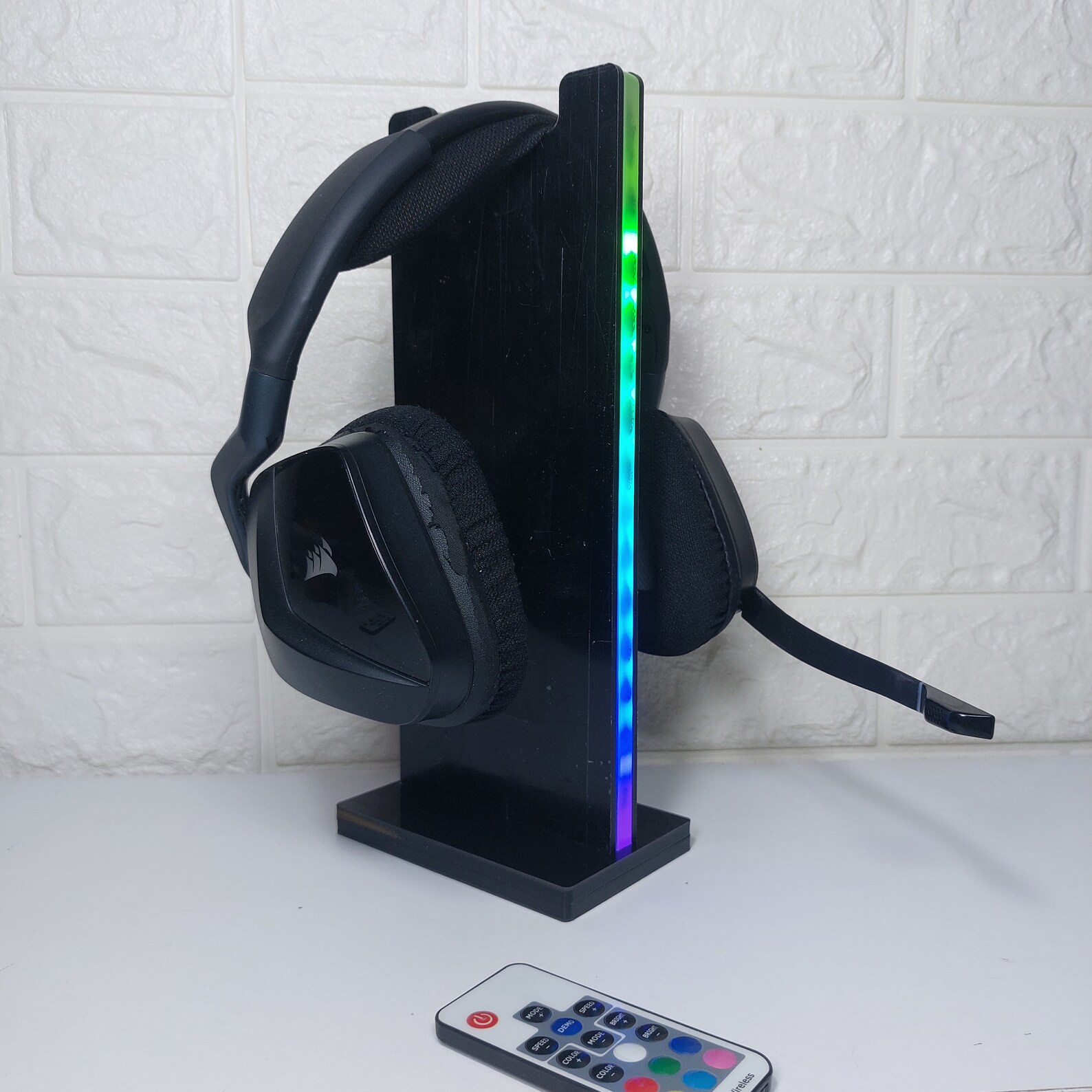 Acrylic RGB Lighted Headphone Stand Gaming Headphone Stand - Etsy