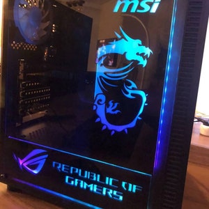 Gaming Computer RGB PSU Shroud Cover, Custom Design Psu Plate, Game Pc ...