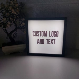 Light Box With Custom Logo,personalized Light Box,business Logo Sign ...