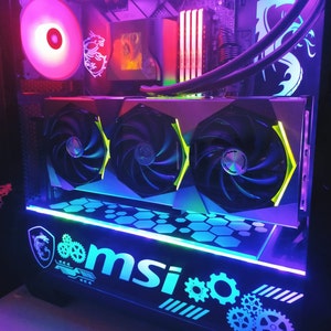 Personalized Gaming Computer RGB Plate,gaming Pc Mods, Custom Pc RGB ...