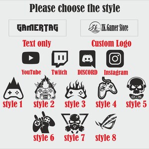 Personalized Gamertag Light Sign,custom Gamer Tag Sign, Personalized ...