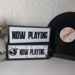 Now Playıng Vinyl Record Stand, Record Holder, Now Playıng Light Box ...
