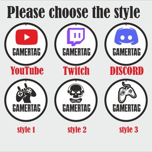 Personalized Gamer Logo Light Wall Decor, RGB Wall Decor Gamertag, Game ...