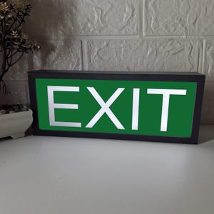 Exit Sign Light Box, Emergency Exit Sign, Fire Exit, Workplace Exit ...