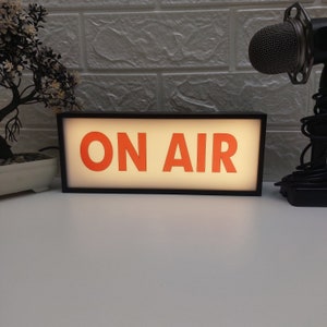 Live Broadcast on Air Light Box,on AIR Sign Light,live Broadcast Sign ...