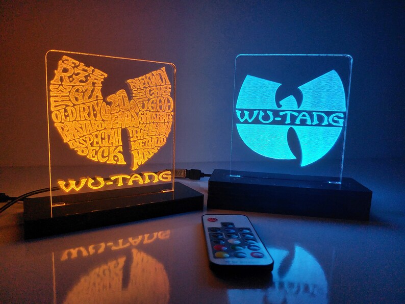 Wu Tang Clan Logolighted Wu Tang Signwu Tang Led Signhip - Etsy