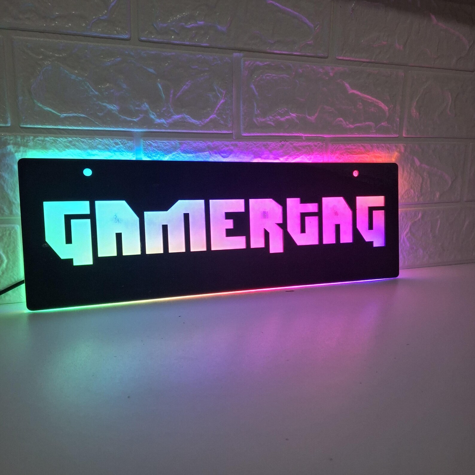 Custom Gamer Tag LED Sign | Personalized Streaming Name Light | Game ...