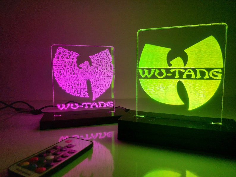 Wu Tang Clan Logolighted Wu Tang Signwu Tang Led Signhip - Etsy
