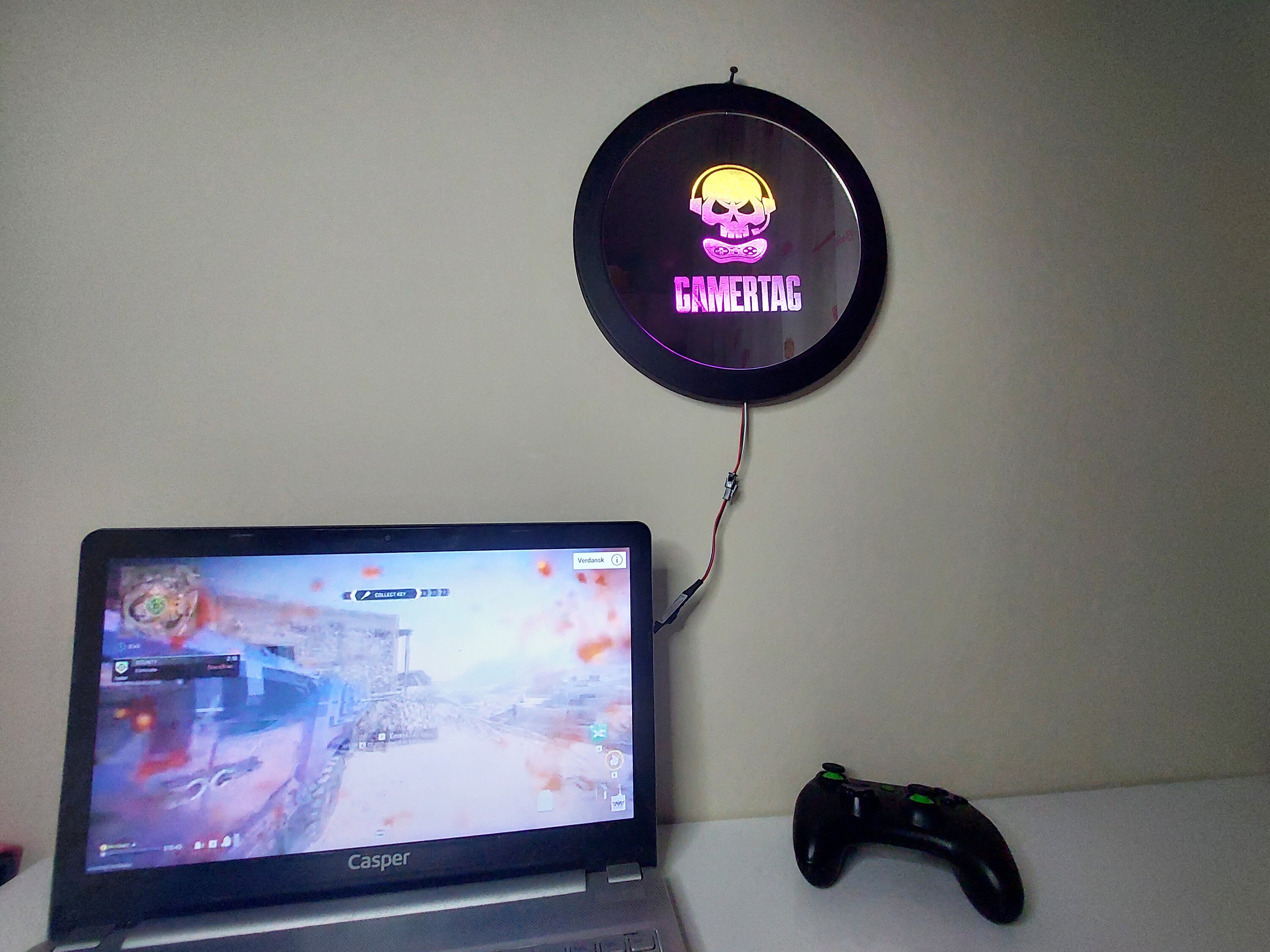 Custom Logo Gamertag Sign Mirrored Gamertag Gamertag Wall - Etsy