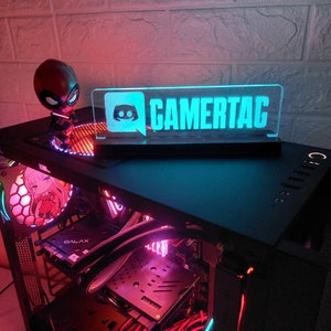 Personalized Gamertag Light Sign,custom Gamer Tag Sign, Personalized ...