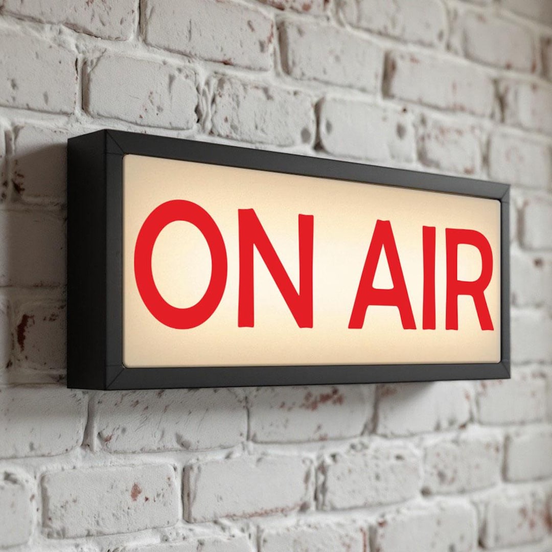 On Air Light Box, LED Recording Studio Sign, RGB Streaming Room Light ...