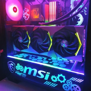 Personalized Gaming Computer RGB Plate,gaming Pc Mods, Custom Pc RGB ...