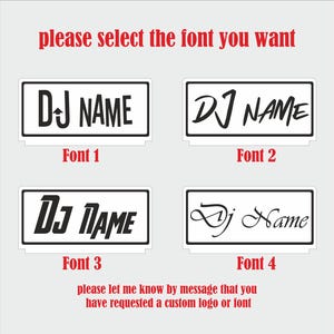 Custom DJ Name Sign,personalized Dj Gift, Dj Logo Design, Dj Lights ...