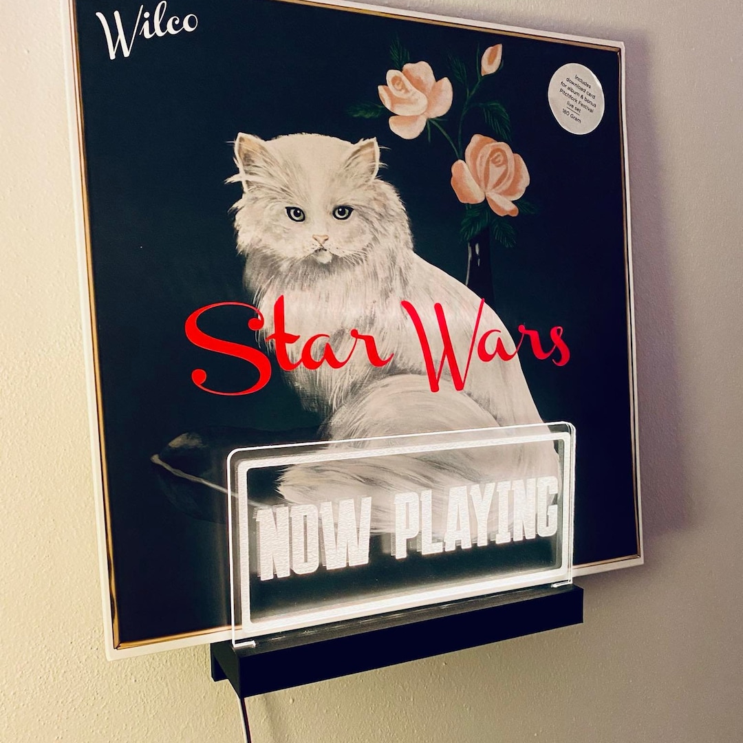 Now Playing Record Holder Stand Gift,now Spinning Vinyl Record Display ...
