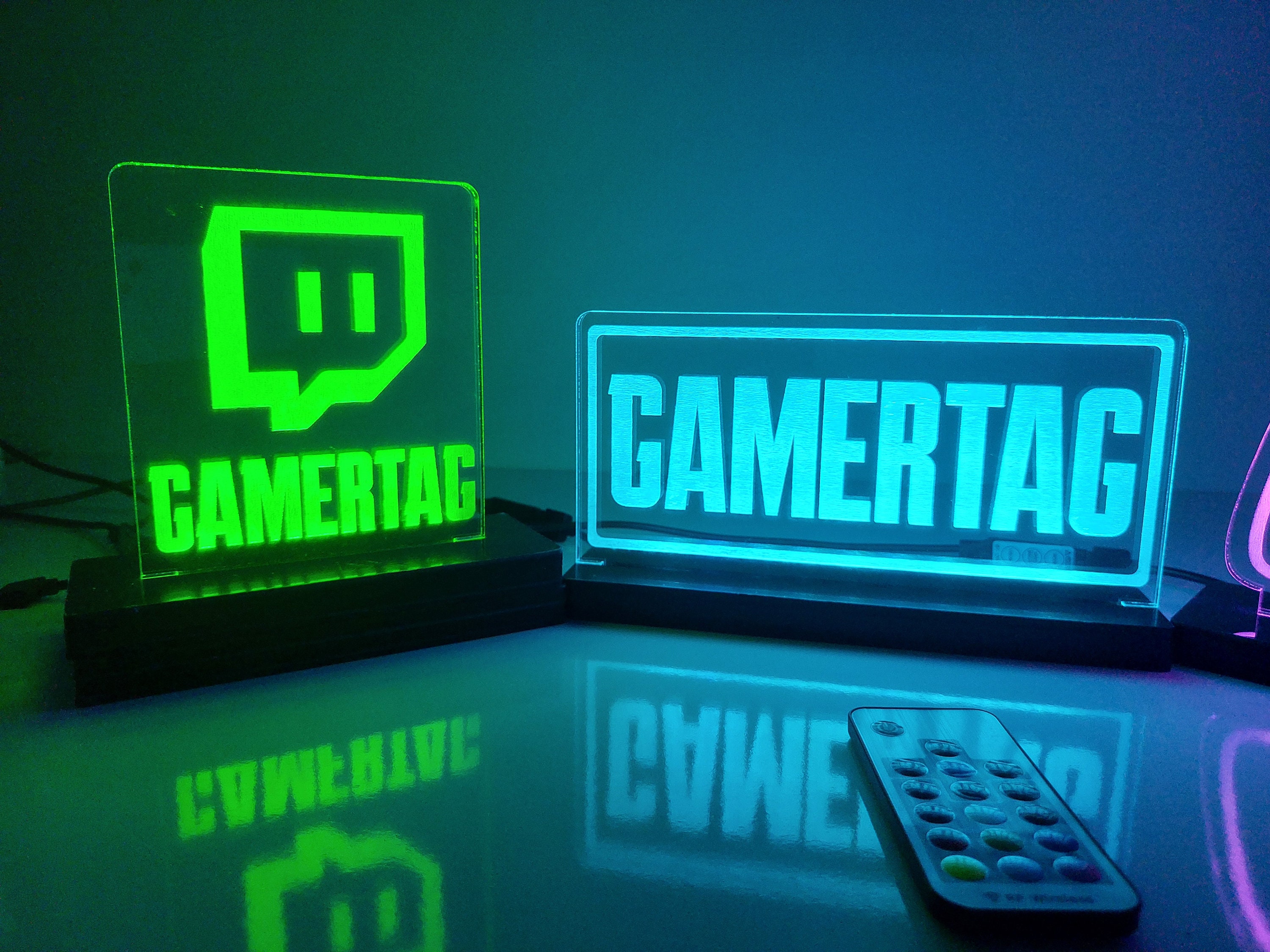 Personalized Gamertag Sign, Custom Gamertag Lamp, Streamer Light Sign ...