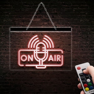 ON AIR Illuminated Wall Sign for Broadcast & Podcast Studios, on Aır ...