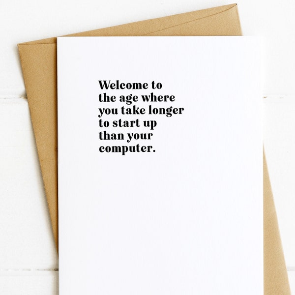 Computer Geek Birthday Card - Etsy