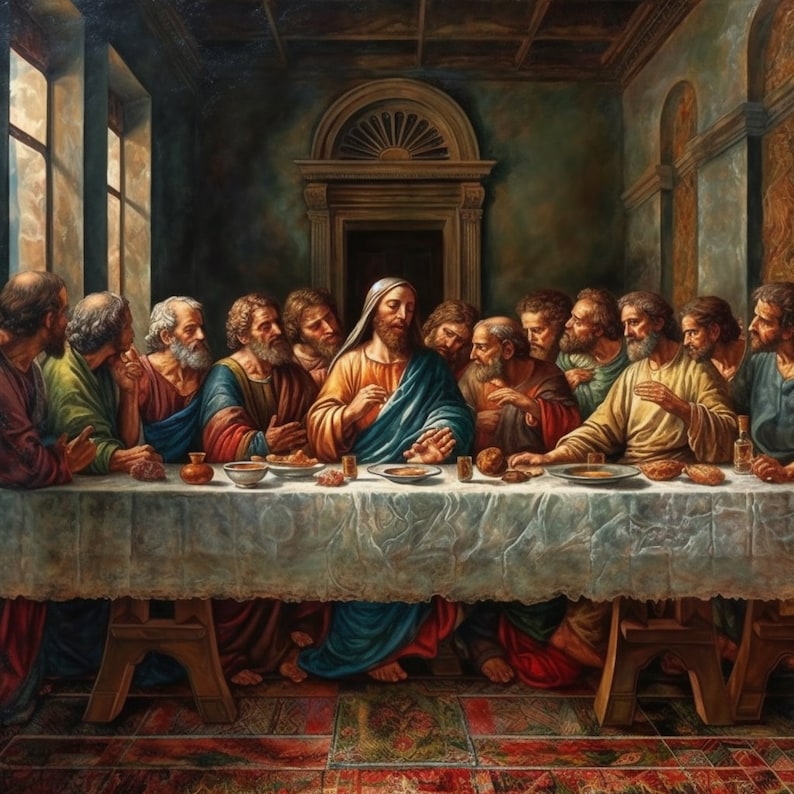 The Last Supper (famous Art Reimagined) Digital Art File, High ...
