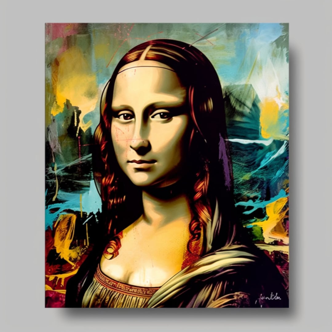 The Mona Lisa (famous Art Reimagined) Digital Art File, High Resolution ...