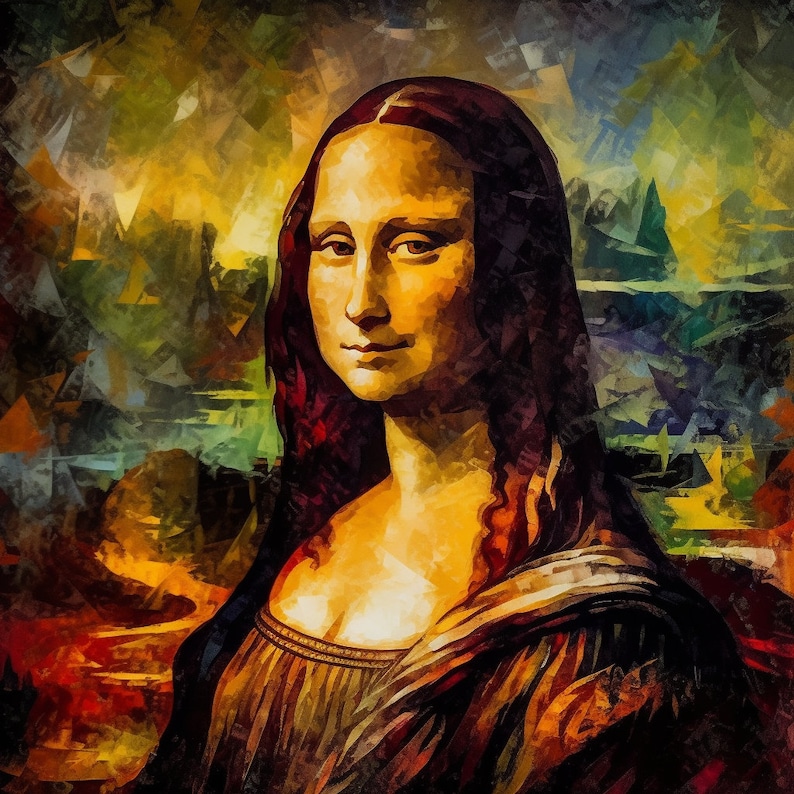 The Mona Lisa (famous Art Reimagined) Digital Art File, High Resolution ...