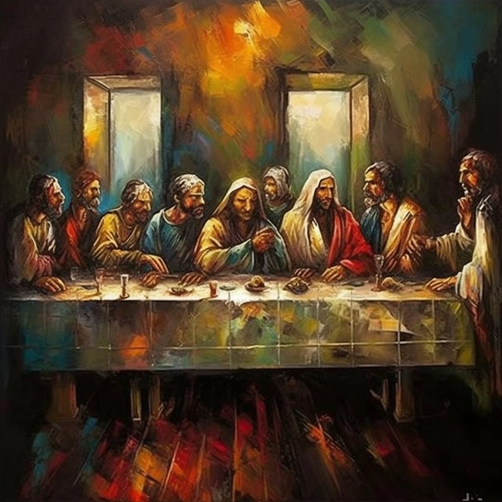 The Last Supper (famous Art Reimagined) Digital Art File, High ...
