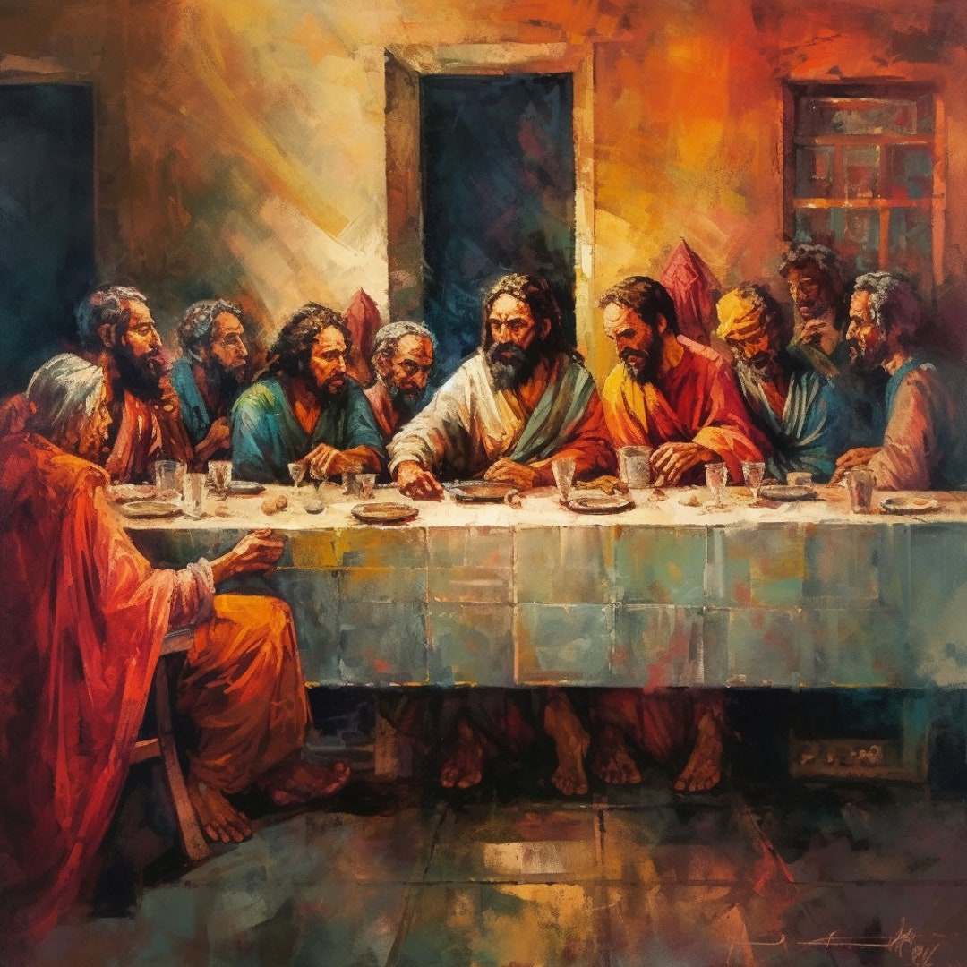 The Last Supper (famous Art Reimagined) Digital Art File, High ...