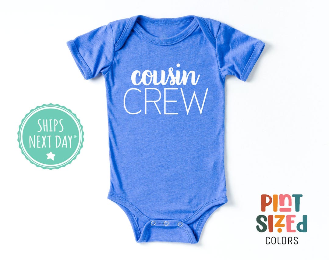 Cousin Crew Baby Onesie® - Matching Cousin Bodysuit - Cute Baby Gift - Blue - Etsy