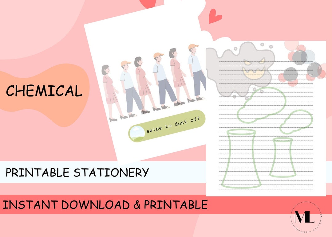 Chemical Printable Stationery, Digital Stationery, Pollution Design ...