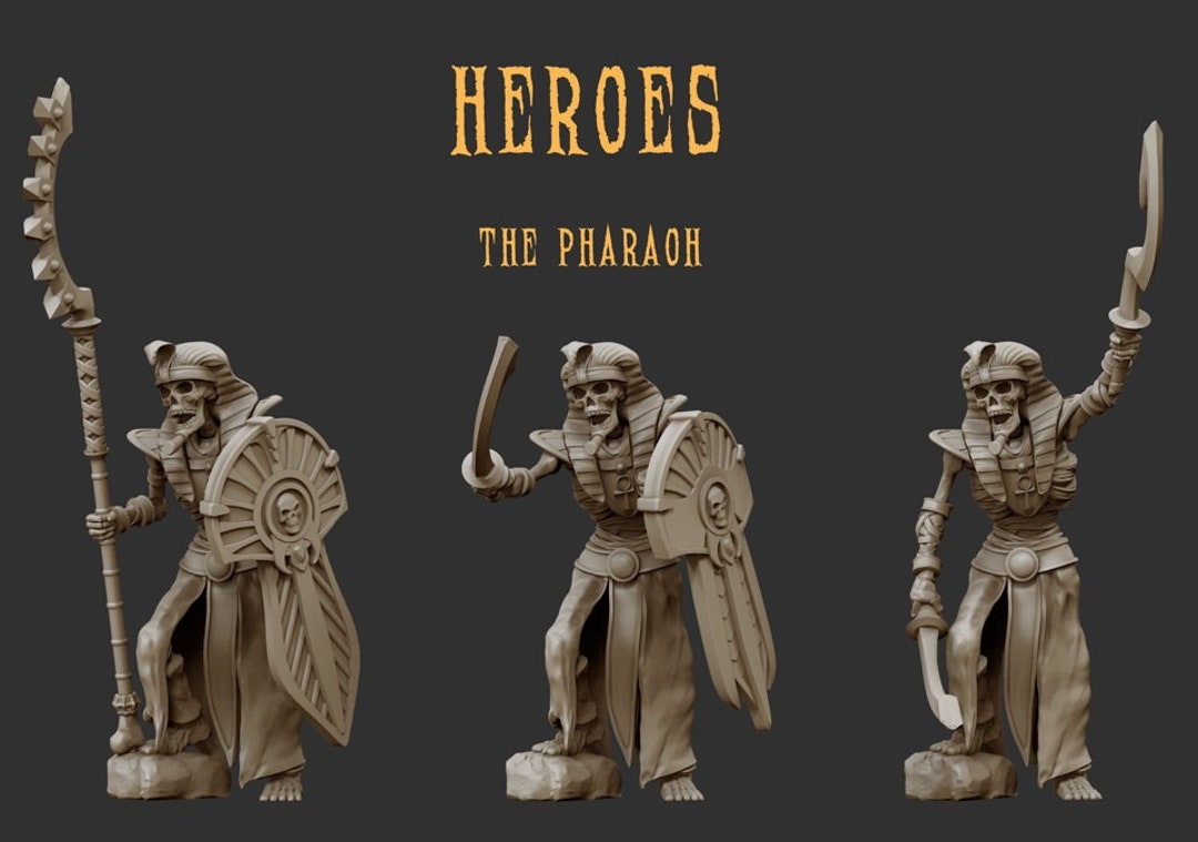 Pharaoh Hero Pharaohs Legacy Fantasy Tomb Lords Proxy - Etsy