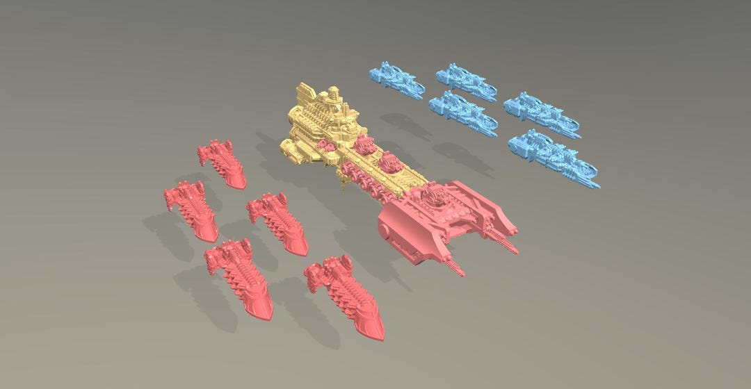 Intersettlar Marines Combat Barge and Escorts Soul Forge Studio ...