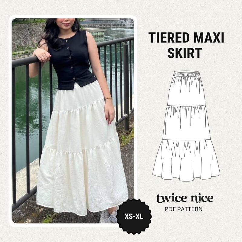 Maxi Skirt Layered - Etsy