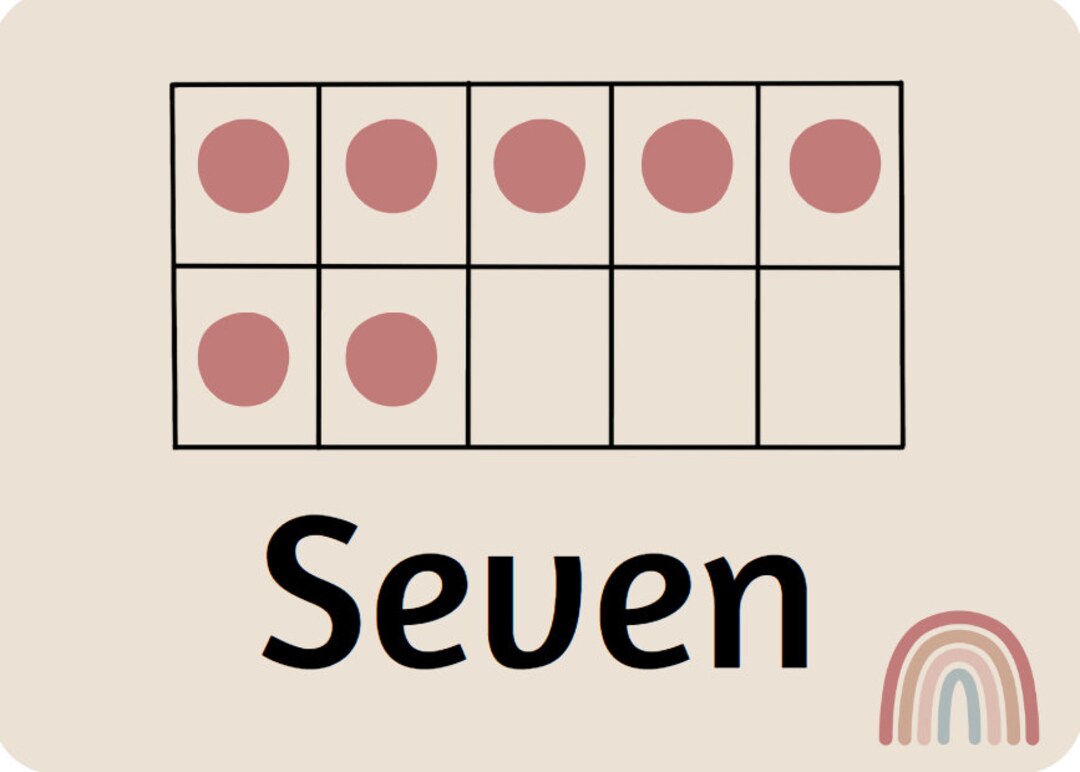 0-10 Numbers on Tens Frame - Etsy