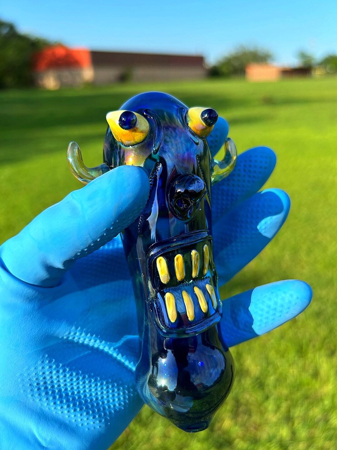 Premium Monsters Glass Pipe 5 Inches Beautiful Unique Collectible - Etsy