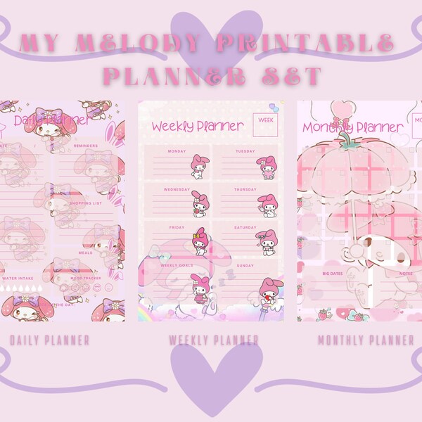 School Kawaii Planner - Etsy