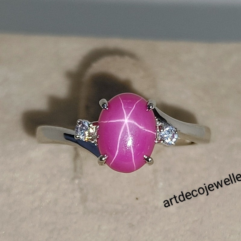 Star Sapphire Ring - Etsy