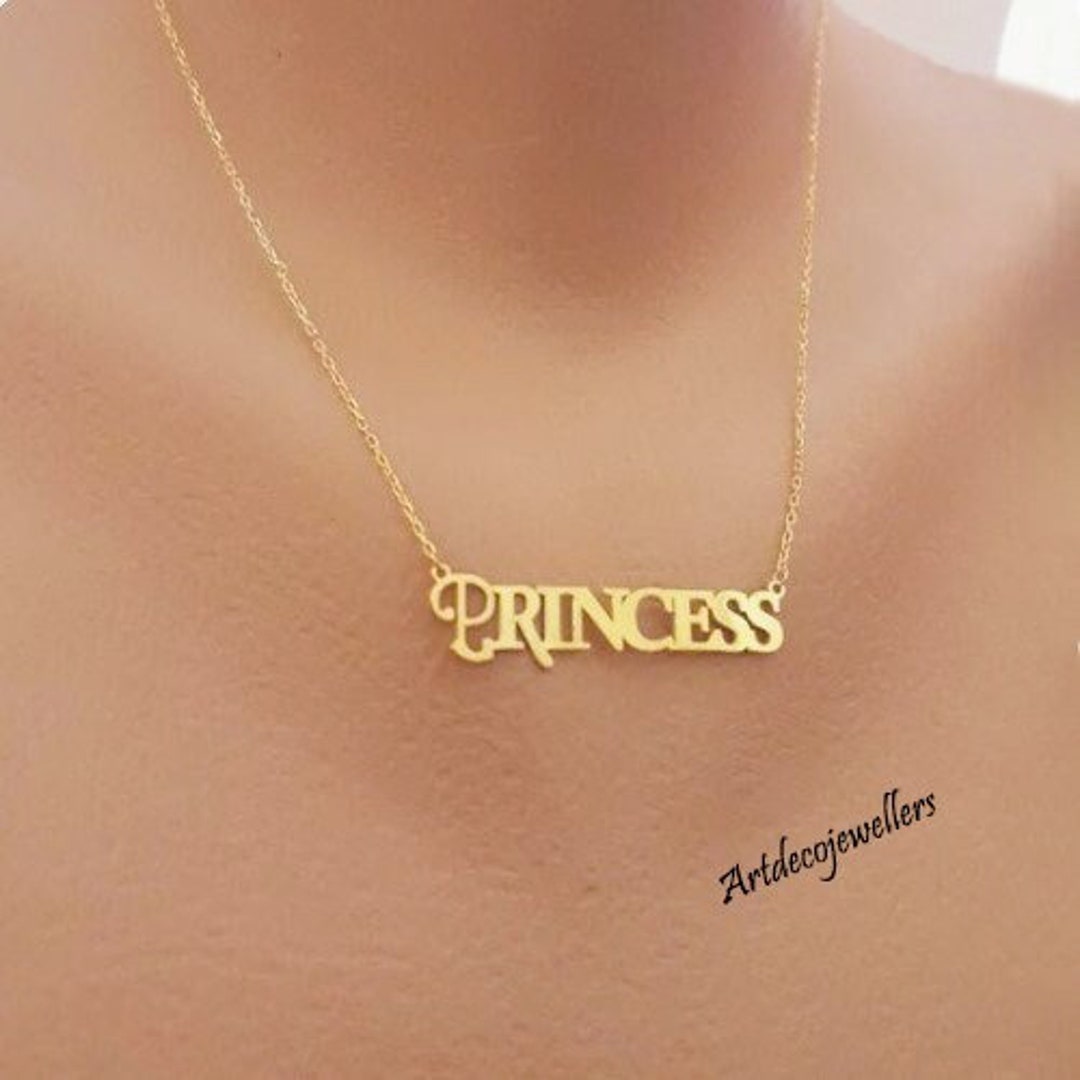 Princess Name Necklace Mother Day Gift Christmas Gift Best - Etsy