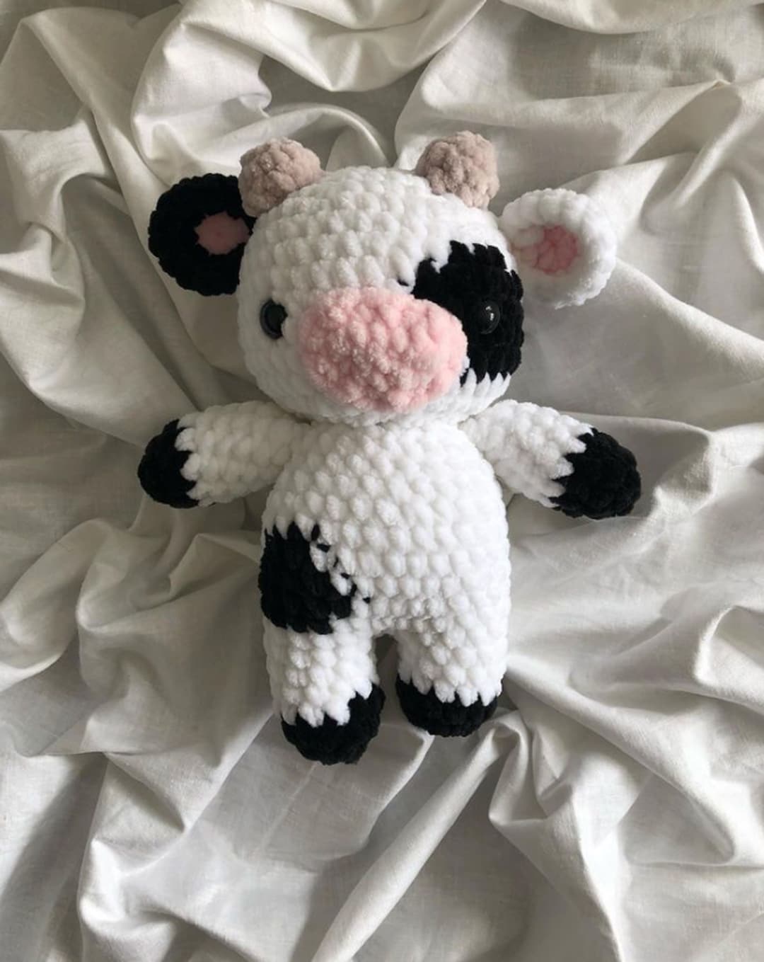 Milk Cow Plush Crochet Pattern | Milk Cow Pattern | Baby Cow Amigurumi ...