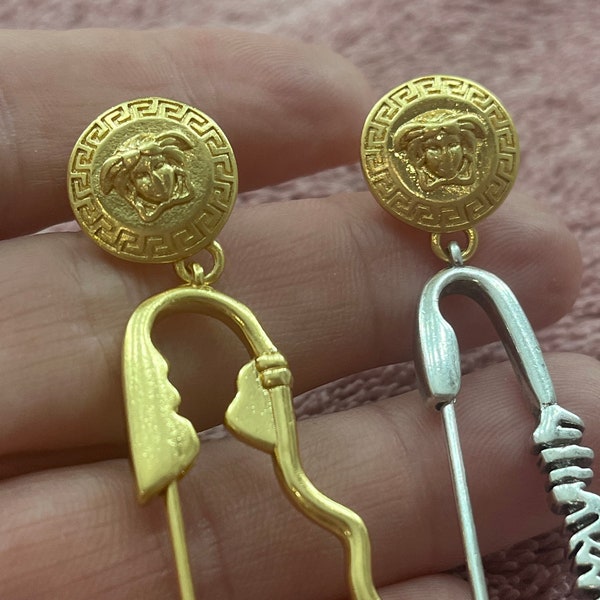 Versace Safety Pin - Etsy